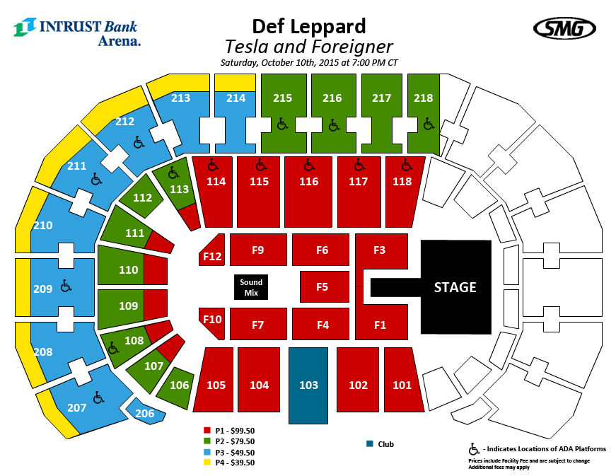 Intrust Bank Arena Seating Chart With Rows | Portal.posgradount.edu.pe