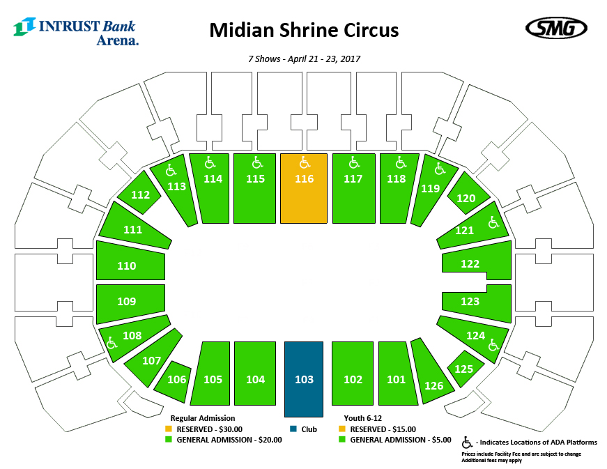 Shrine Mosque Seating Chart