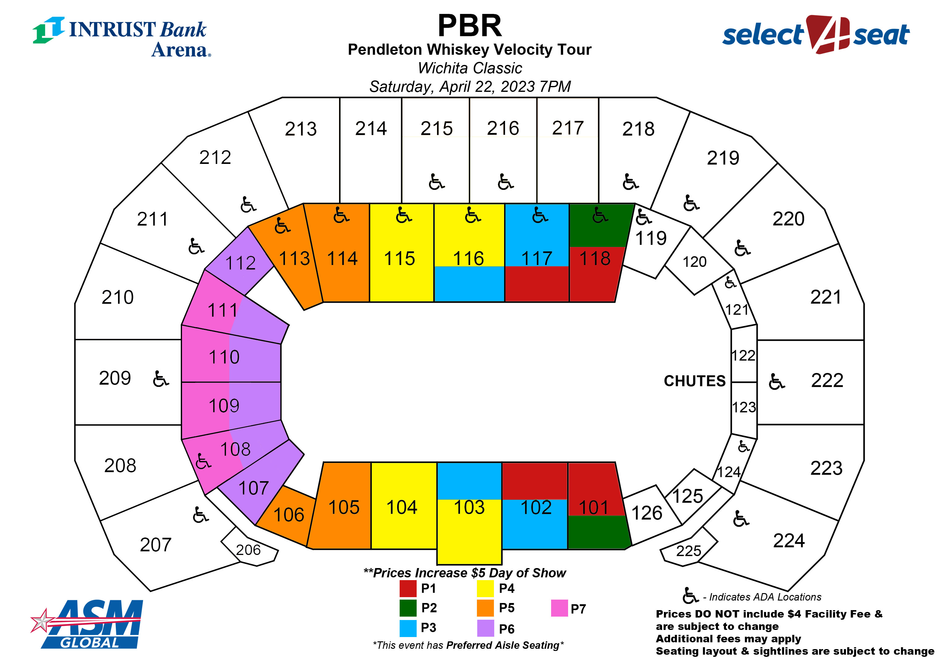Seating Charts | Events & Tickets | INTRUST Bank Arena