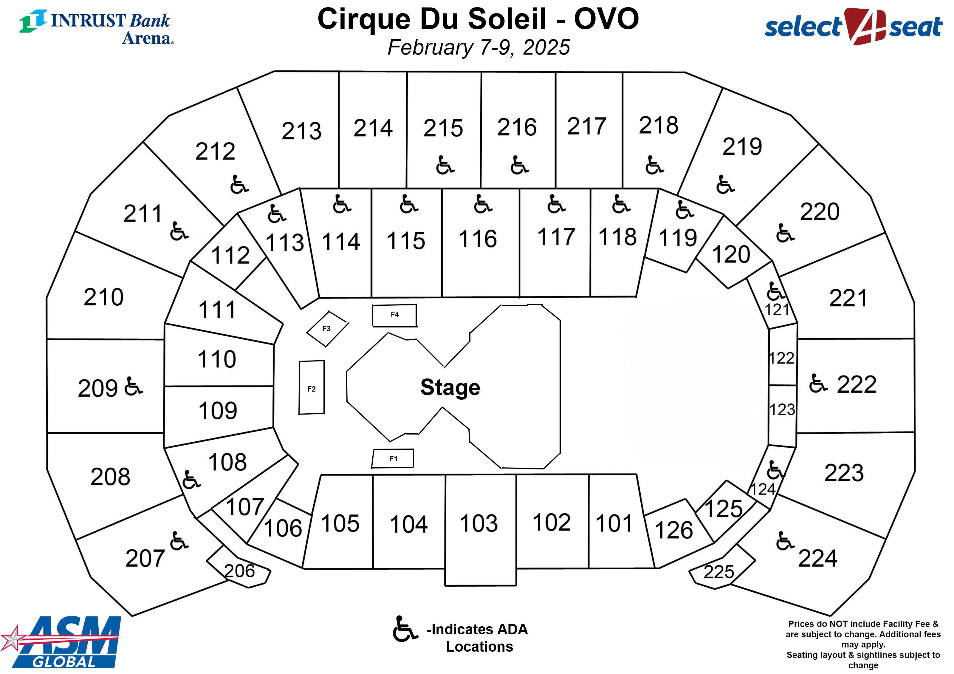 Seating Charts | Events & Tickets | INTRUST Bank Arena