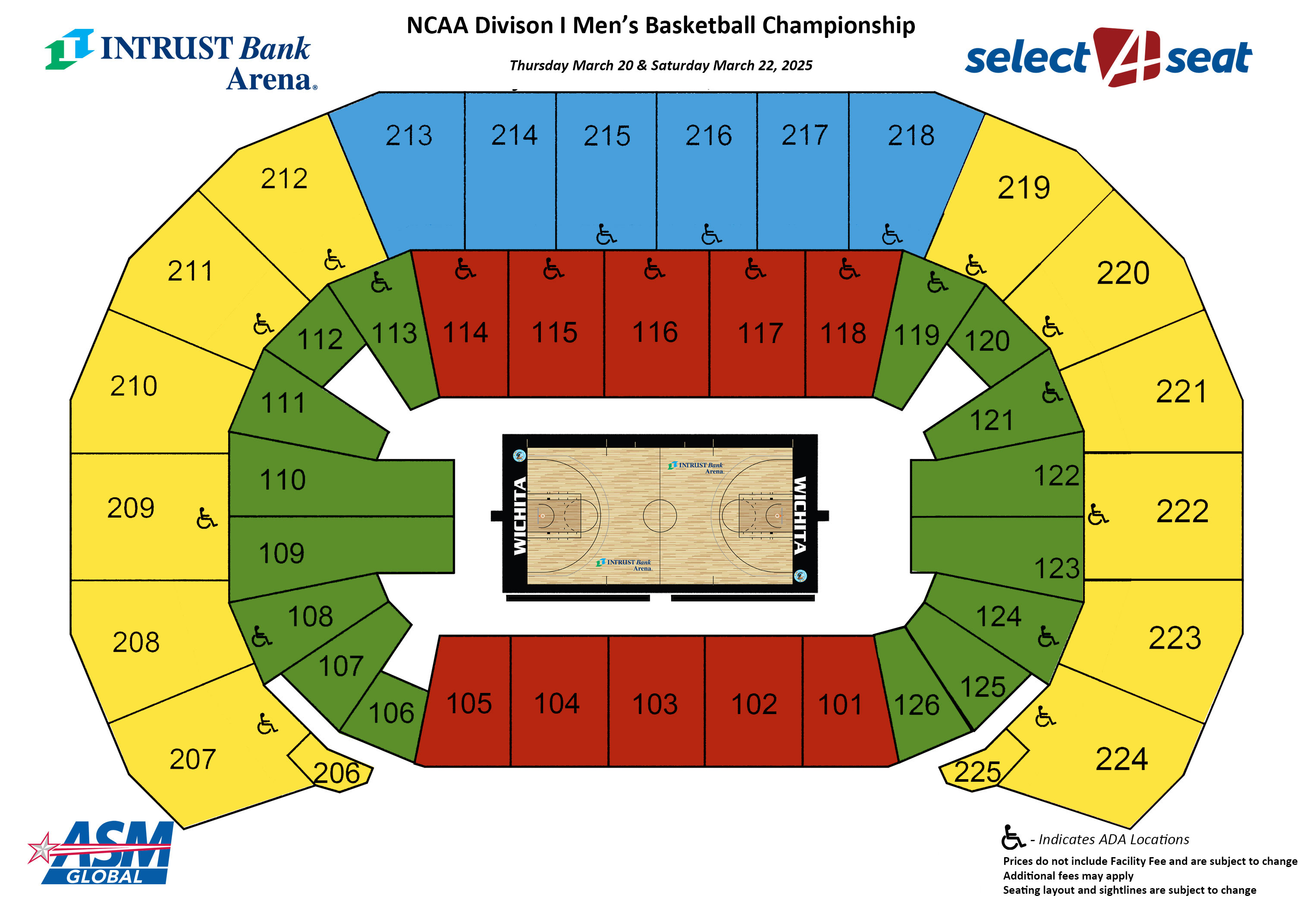 Seating Charts | Events & Tickets | INTRUST Bank Arena