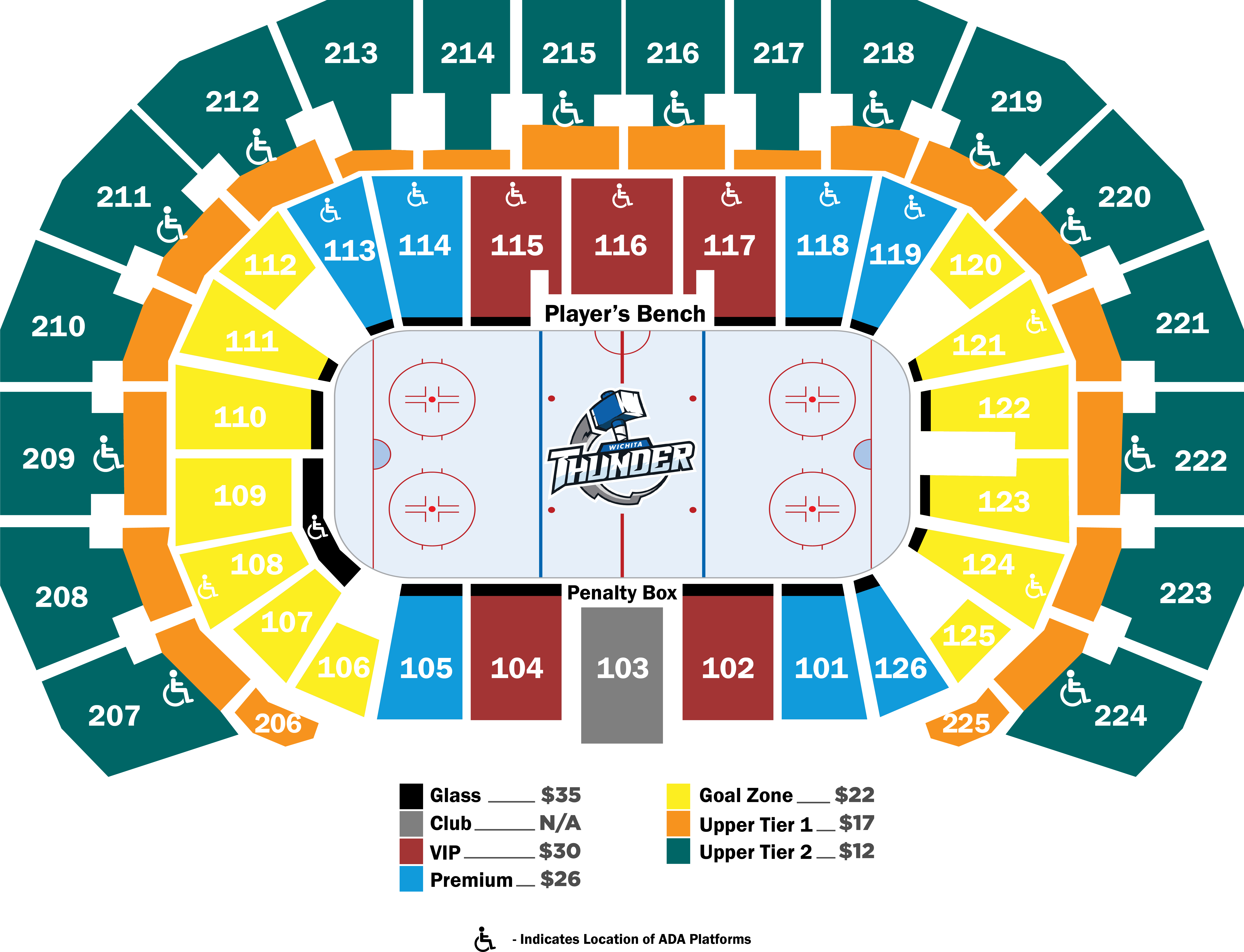 Ford Center Seating Chart Thunder